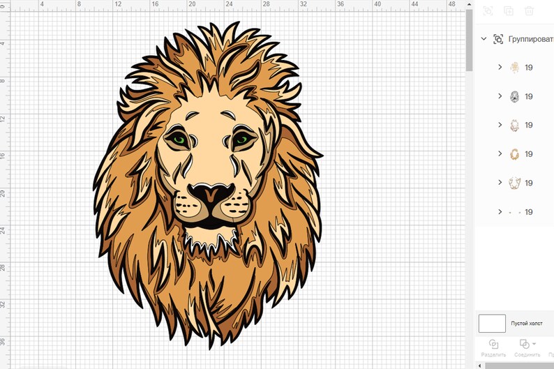 León svg dxf para cricut León clipart png - Etsy México