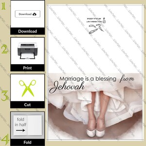 JW Wedding Card, JW Printable Happy Wedding Day Ever Card, Jw Marriage ...