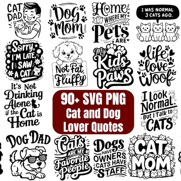 Funny Cats Sayings Png - Etsy UK