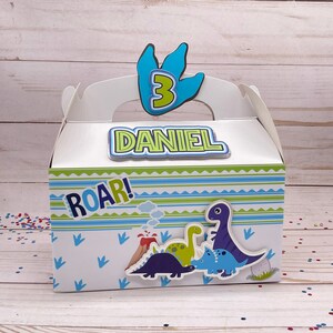 Dinosaur Favor Boxes, Dinosaur Birthday Party, Dino Birthday Decor, T ...
