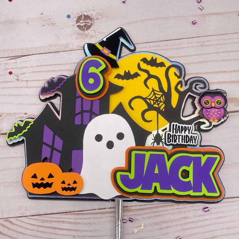 Happy Halloween Cake Topper - Etsy
