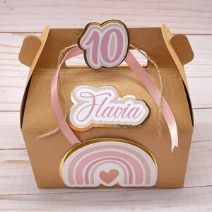 Boho Rainbow Favor Boxes, Boho Rainbow Party Decorations, Boho Rainbow ...