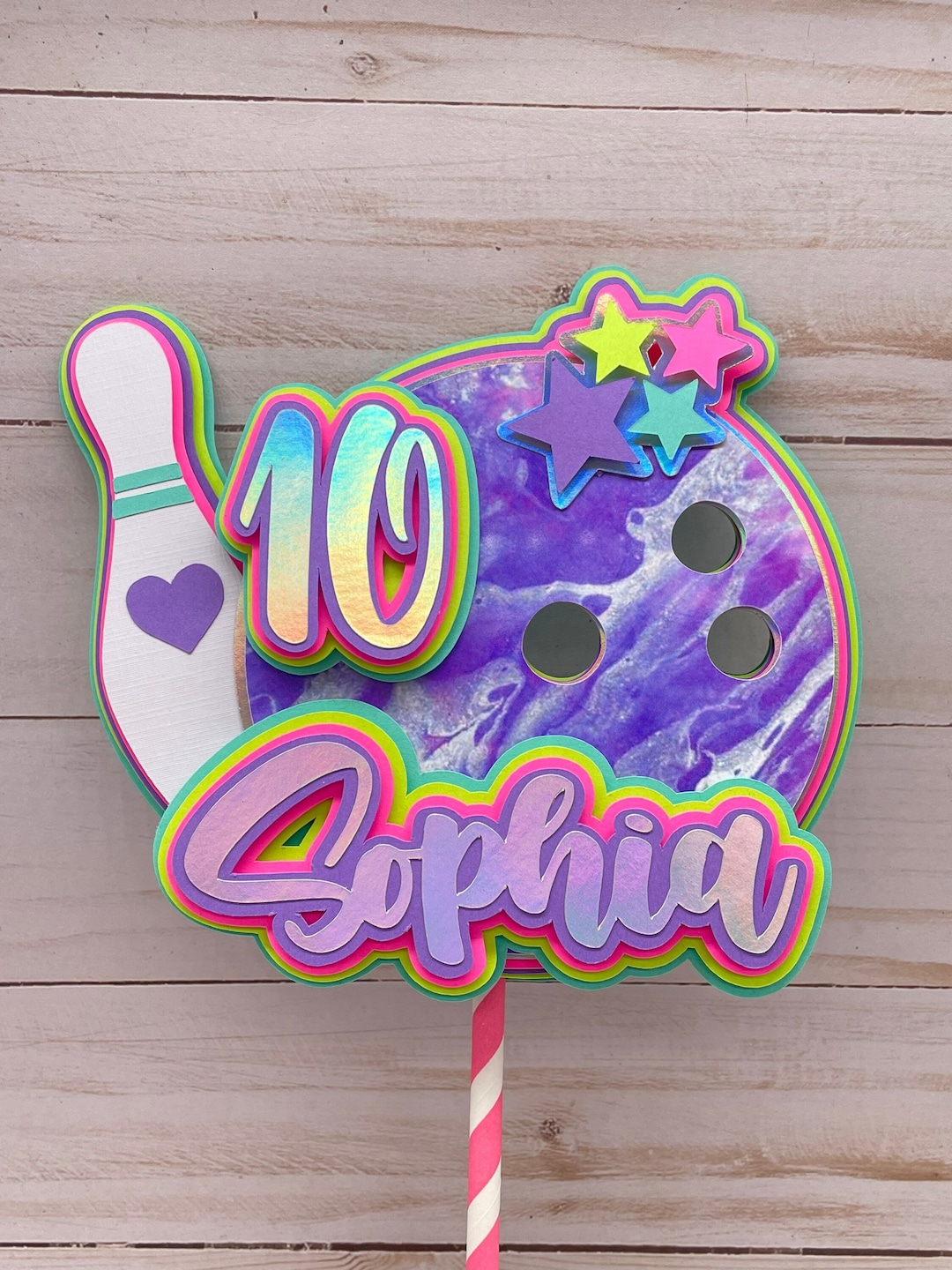 Bowling Cake Topper, Bowling Themed Birthday Party, Bowling Party Decor ...