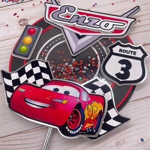 Lightning Mcqueen Cake Topper, Lightning Mcqueen Party Theme, Cars ...