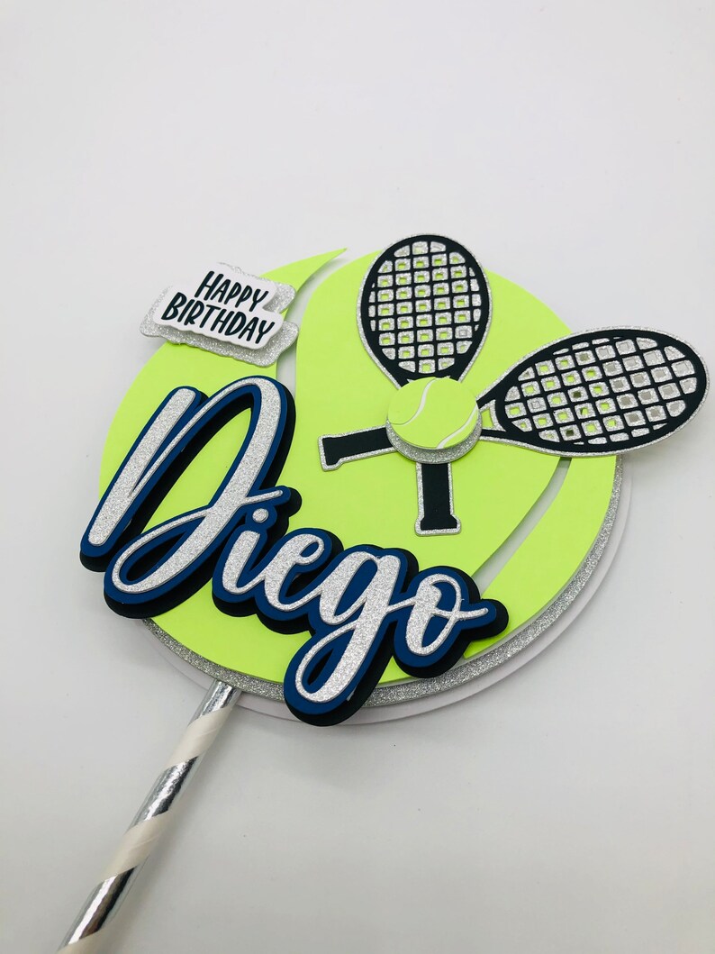 Tennis Cake Topper Tennis Birthday Party Tennis Party Decor - Etsy