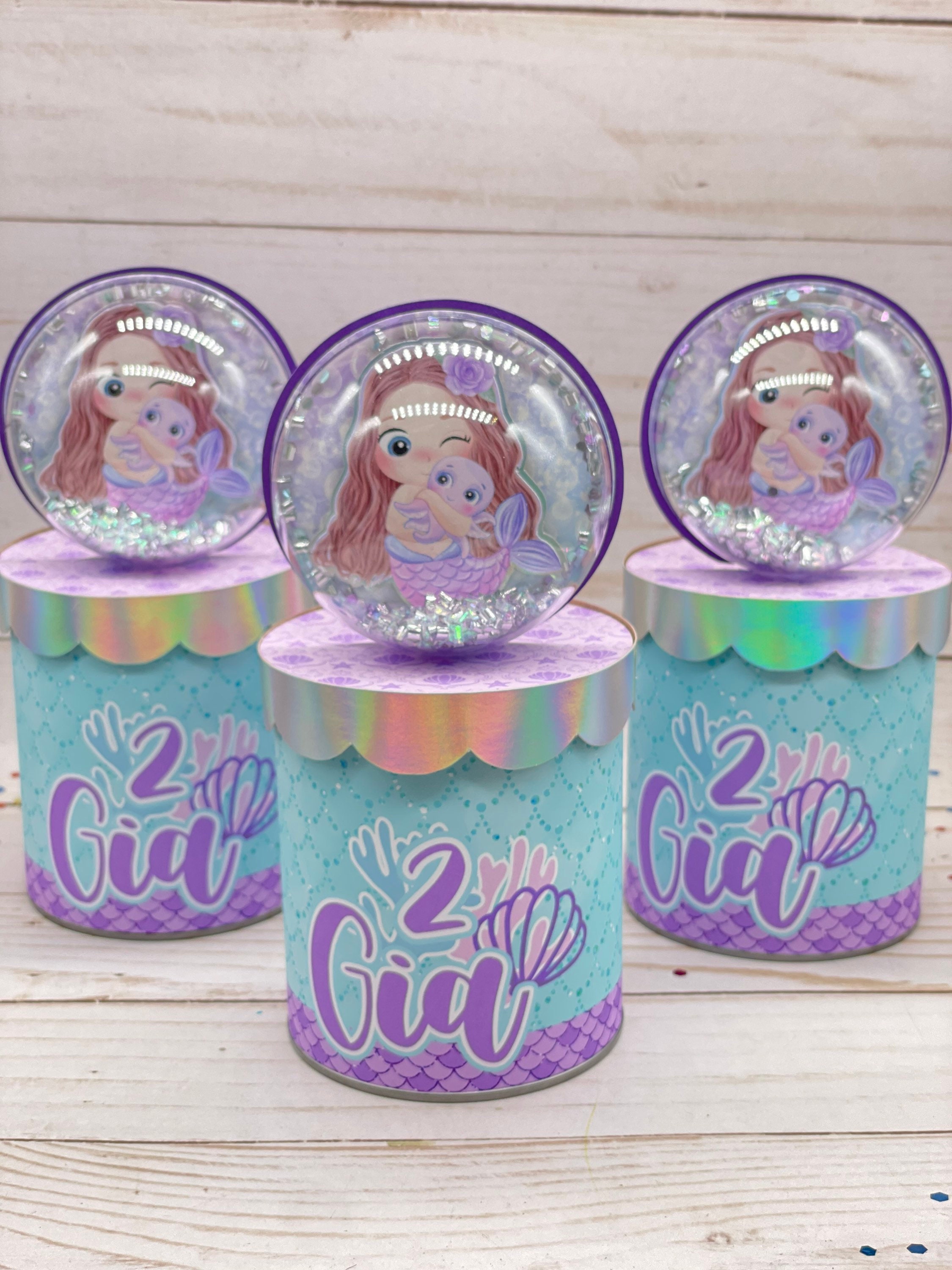 Mermaid Chips Can, Mermaid Favor, Mermaid Party Decor, Under the Sea ...