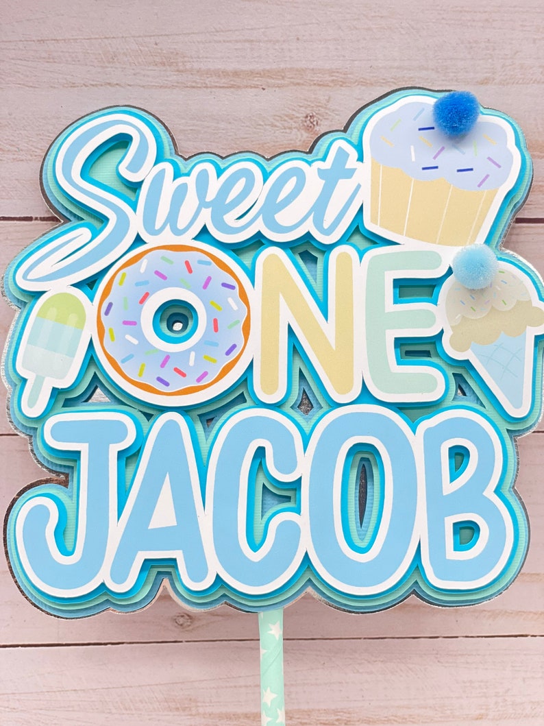 Sweet One Cake Topper, Sweet One Birthday Party, Sweet One 1st Birthday ...