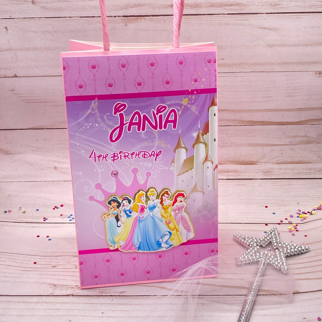 Princess Favor Bags, Princess Party Decorations, Princess Birthday ...