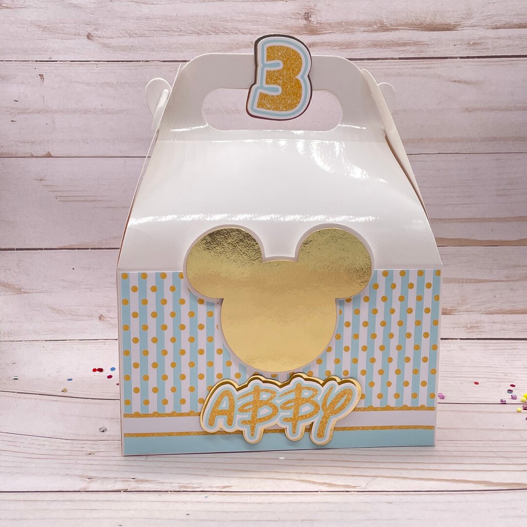 Mickey Mouse Favor Box, Mickey Mouse Birthday, Mickey Mouse Favor Box ...