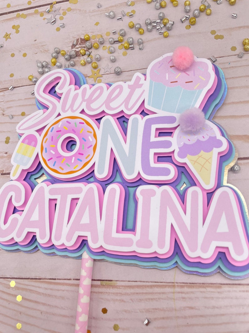 Sweet One Cake Topper, Sweet One Birthday Party, Sweet One 1st Birthday ...