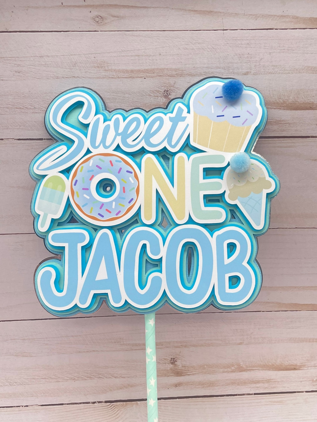 Sweet One Cake Topper, Sweet One Birthday Party, Sweet One 1st Birthday ...