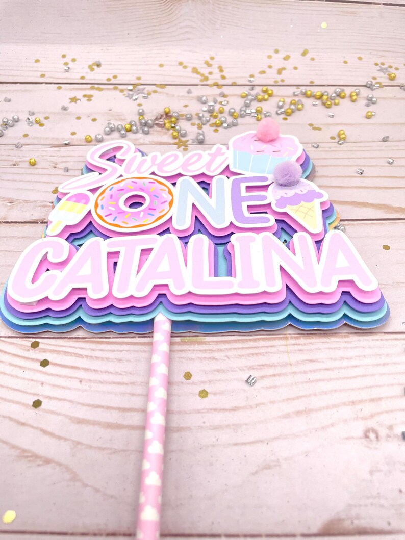Sweet One Cake Topper, Sweet One Birthday Party, Sweet One 1st Birthday ...
