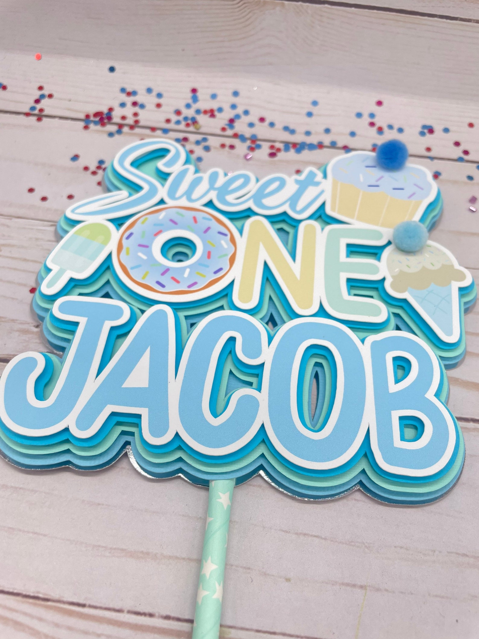 Sweet One Cake Topper, Sweet One Birthday Party, Sweet One 1st Birthday ...