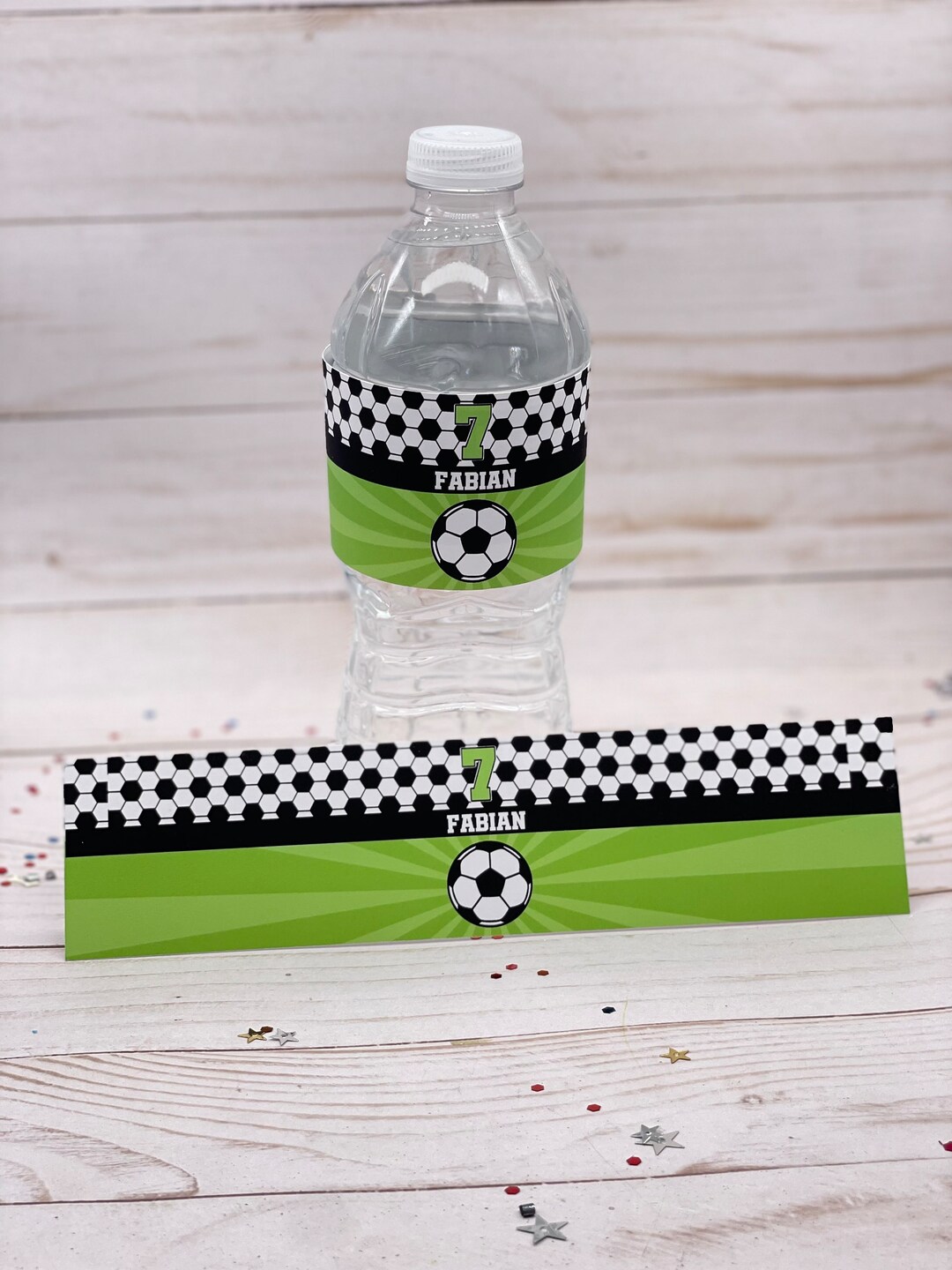 Soccer Water Labels, Soccer Party Decor, Sports Birthday Party, Soccer ...