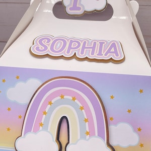 Rainbow Favor Boxes, Rainbow Birthday Party, Rainbow Party Decor ...