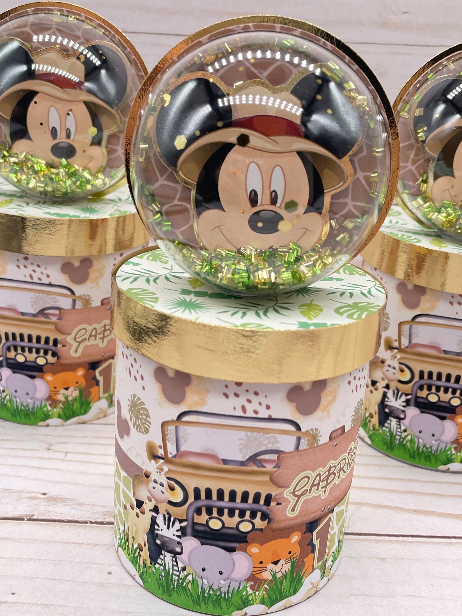 Mickey Safari Chips Can, Safari Party Favor, Mickey Safari Party Decor ...