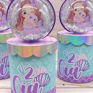 Mermaid Chips Can, Mermaid Favor, Mermaid Party Decor, Under the Sea ...