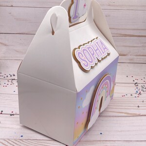 Rainbow Favor Boxes, Rainbow Birthday Party, Rainbow Party Decor ...