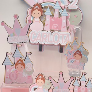 Princess Cake Topper, Princess Party Decorations, Princess Birthday ...
