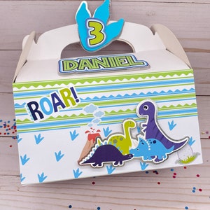 Dinosaur Favor Boxes, Dinosaur Birthday Party, Dino Birthday Decor, T ...