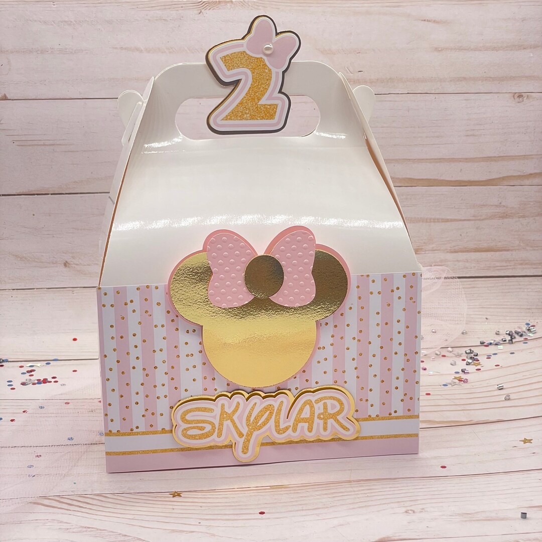 Minnie Mouse Favor Box, Minnie Mouse Birthday, Minnie Mouse Favor Box ...