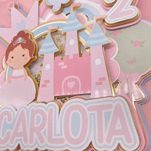 Princess Cake Topper, Princess Party Decorations, Princess Birthday ...