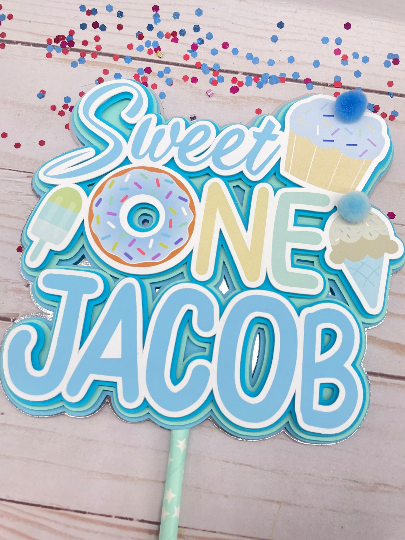 Sweet One Cake Topper, Sweet One Birthday Party, Sweet One 1st Birthday ...