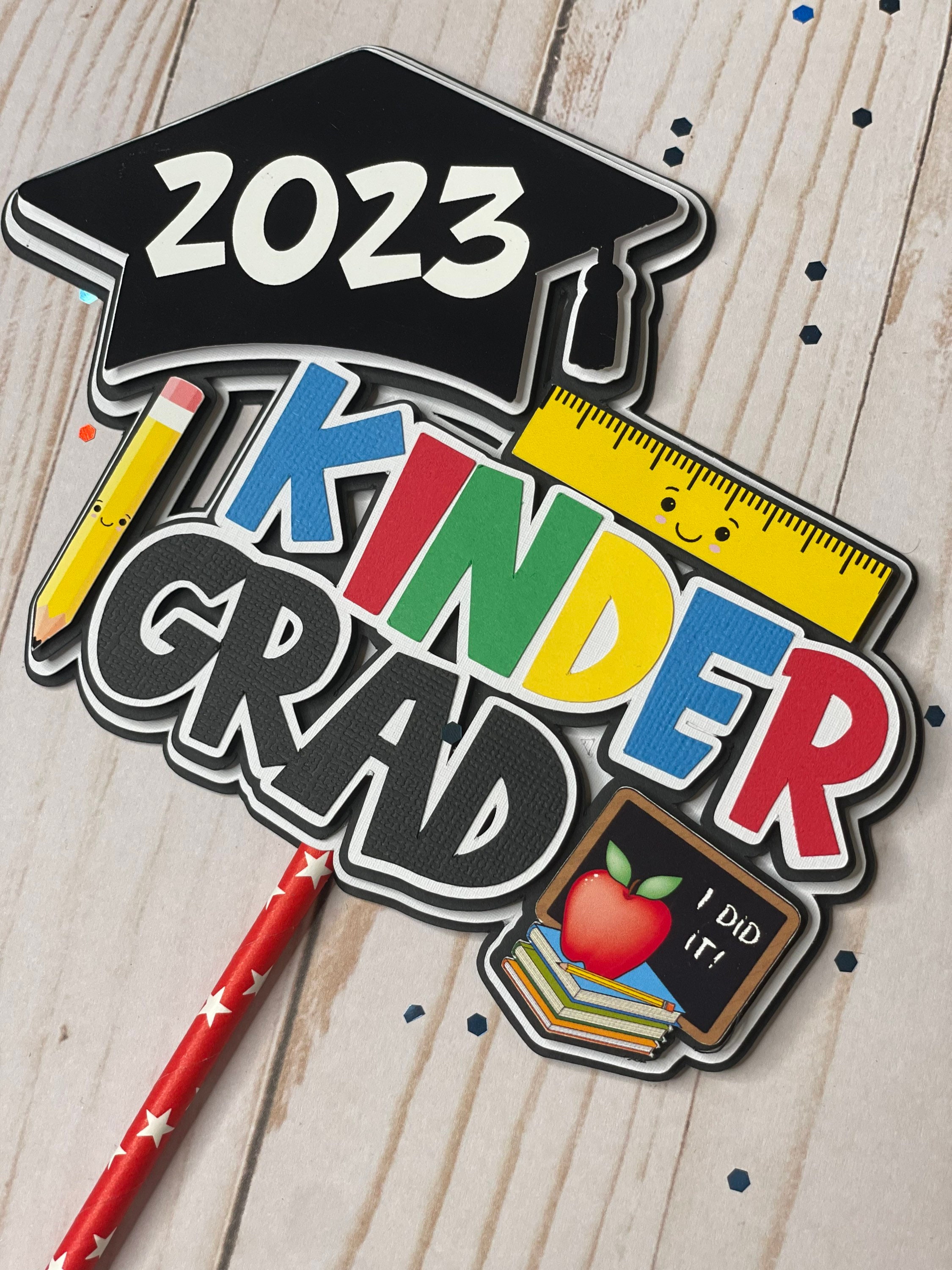 Kindergarten Grad Cake Topper, Kindergarten Graduation Party ...