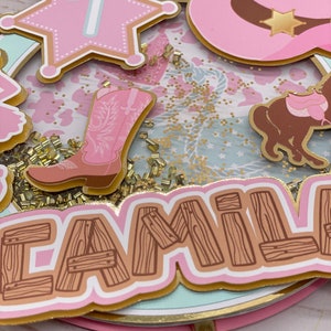 Cowgirl Cake Topper, Howdy Party, Cowgirl Party, Cowgirl Rodeo, Pink ...