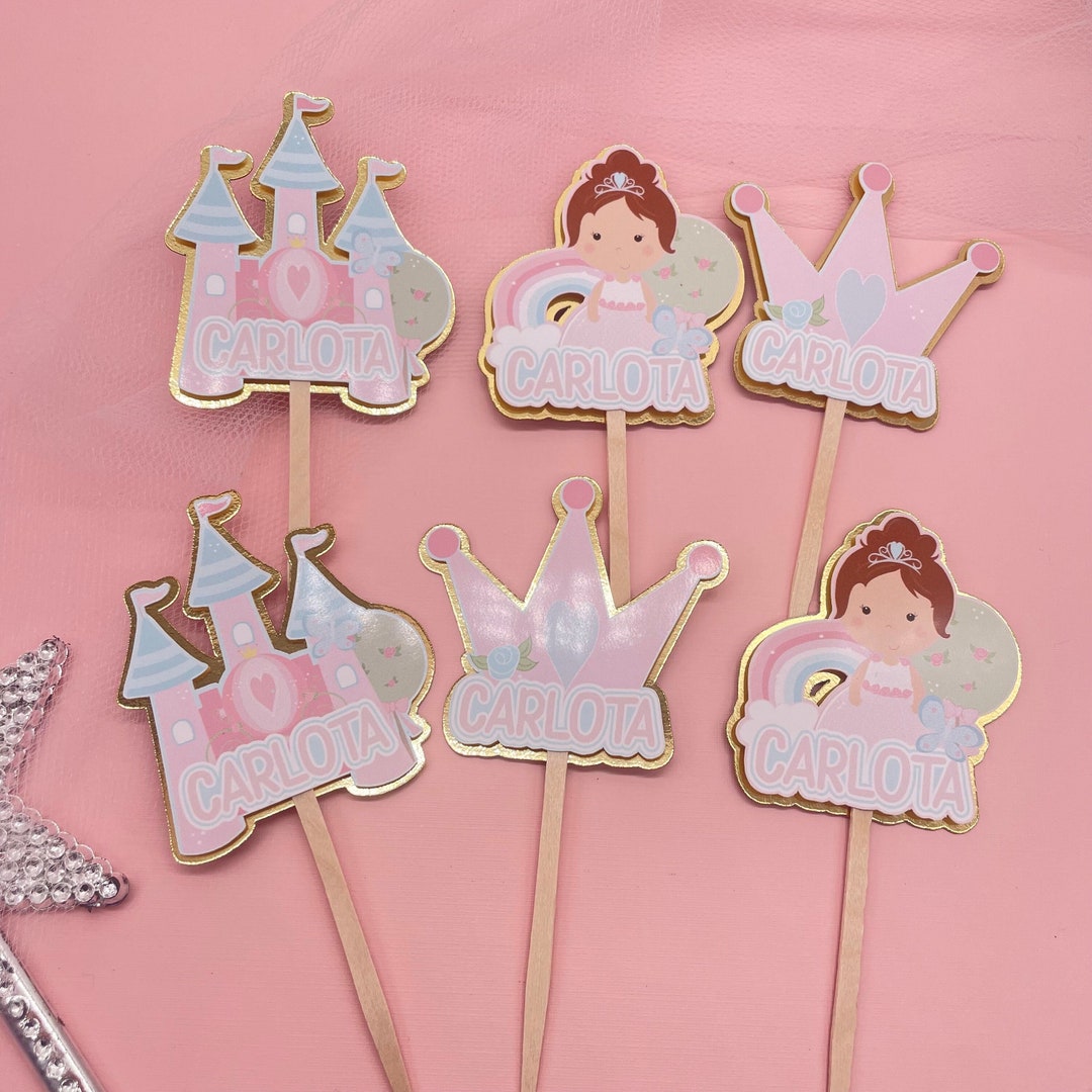 Princess Cupcake Topper, Princess Party Decorations, Princess Birthday ...