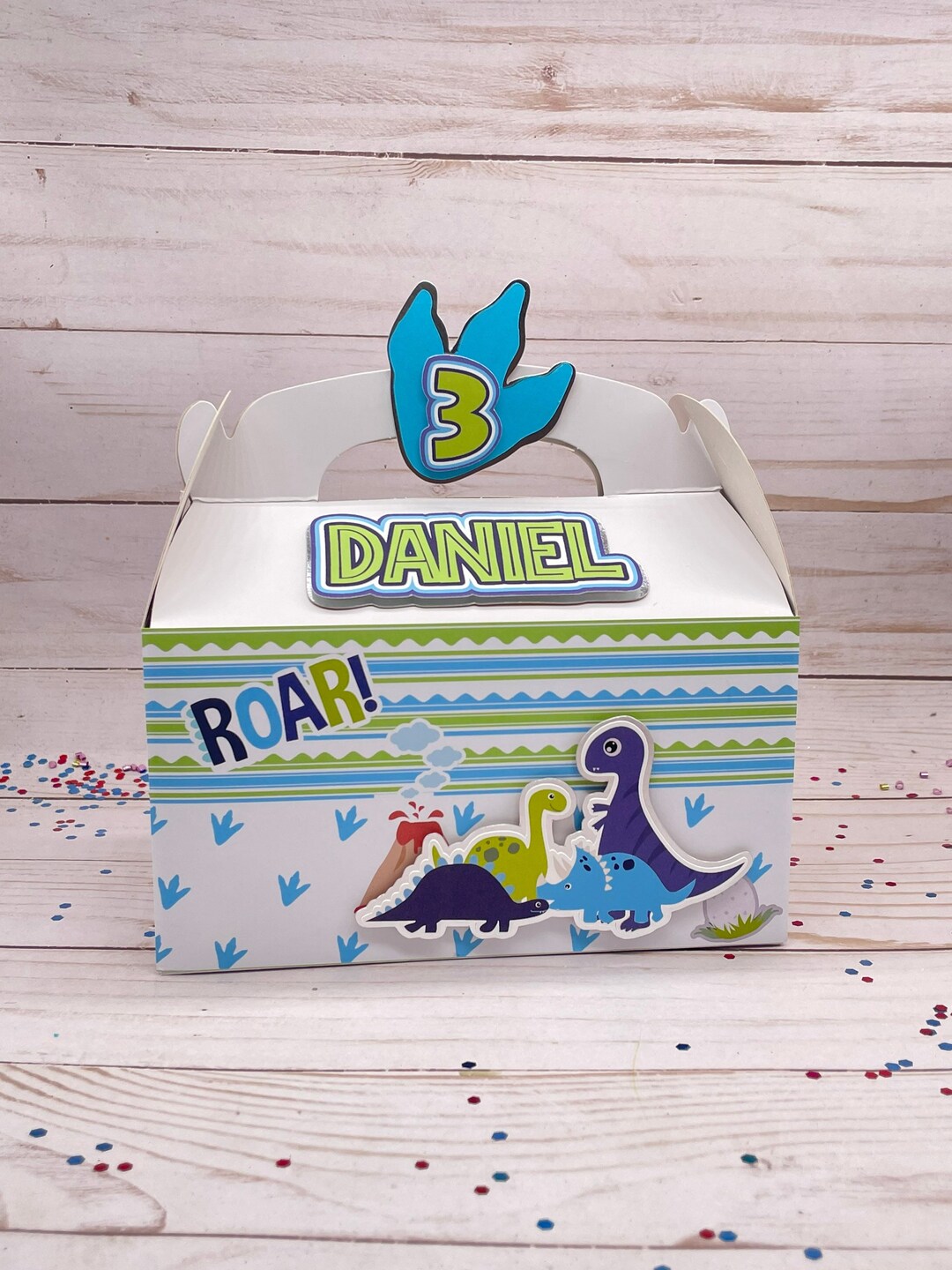 Dinosaur Favor Boxes, Dinosaur Birthday Party, Dino Birthday Decor, T ...