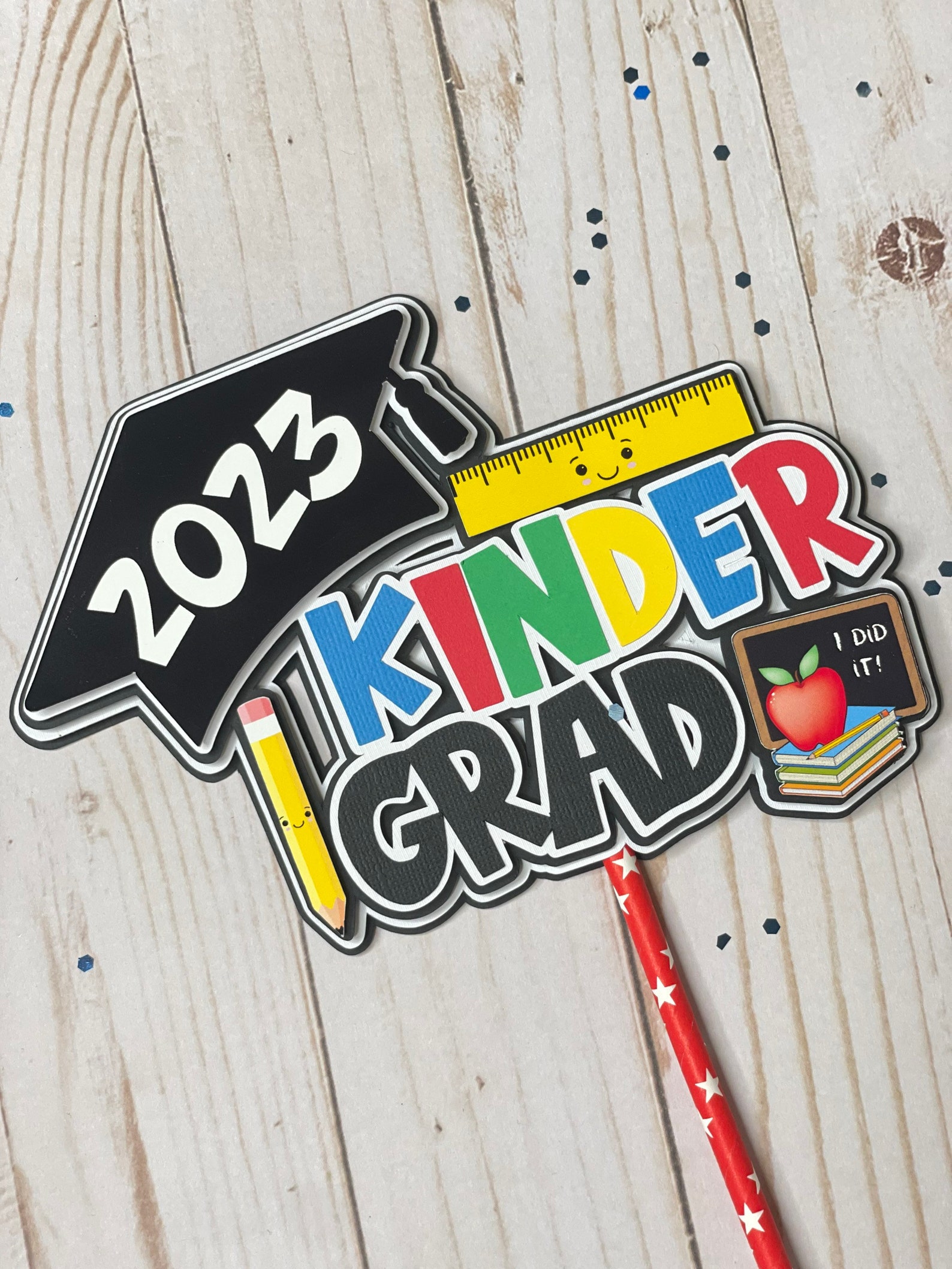 Kindergarten Grad Cake Topper, Kindergarten Graduation Party ...