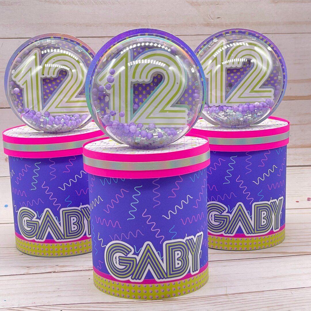 Neon Chips Can, Neon Birthday Party, Neon Glow Birthday, Neon Favors ...