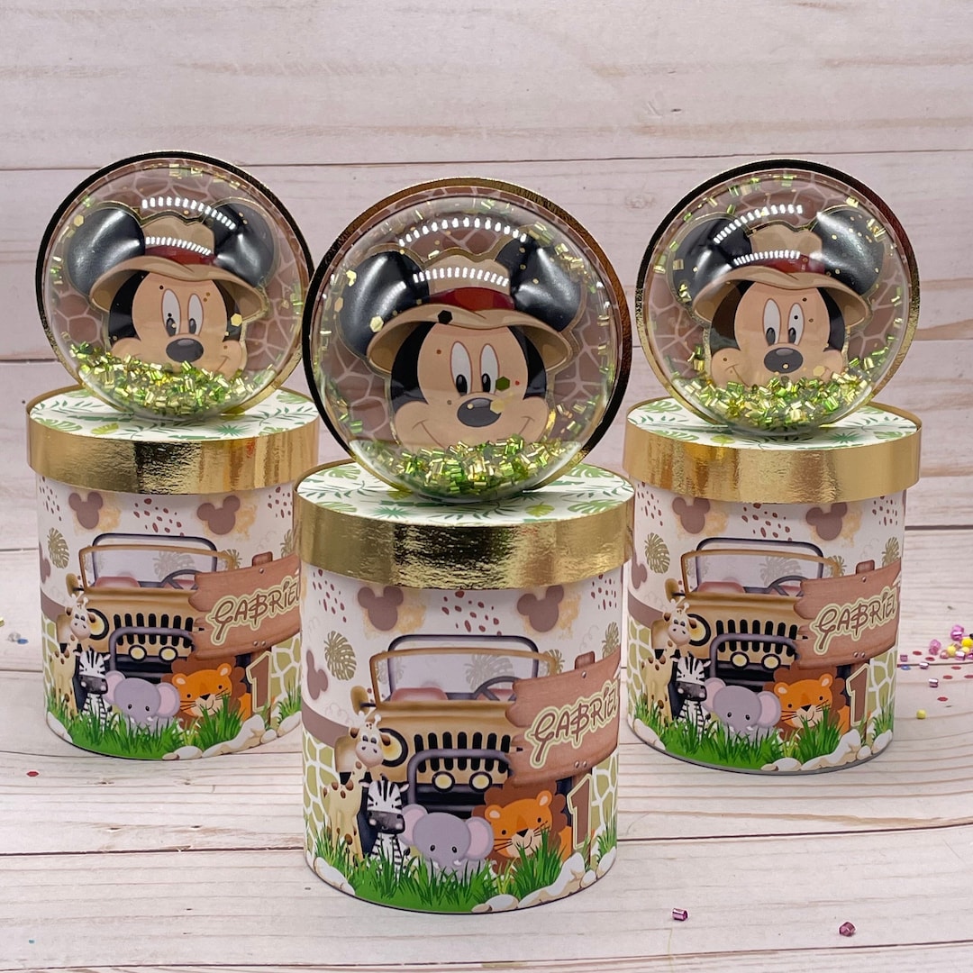 Mickey Safari Chips Can, Safari Party Favor, Mickey Safari Party Decor ...