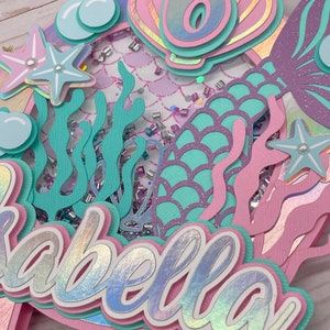 Mermaid Shaker Cake Topper, Mermaid Party Decor, Under the Sea Cake ...