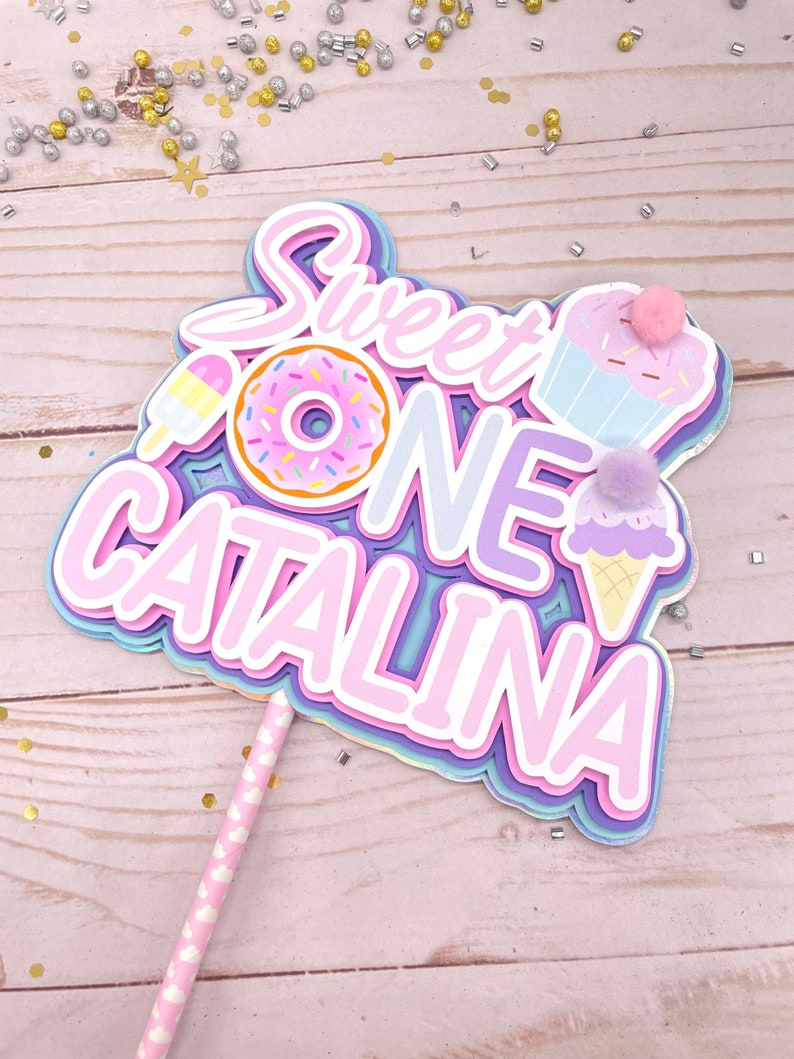 Sweet One Cake Topper, Sweet One Birthday Party, Sweet One 1st Birthday ...