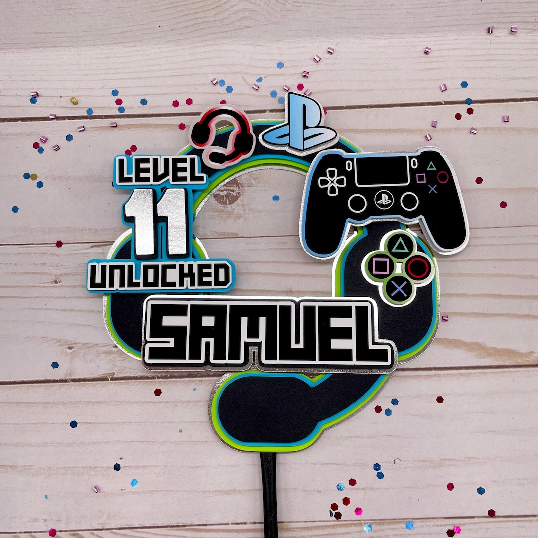 Gamer Cake Topper, Video Games Cake Topper, Gamer Party, Gamer Birthday ...