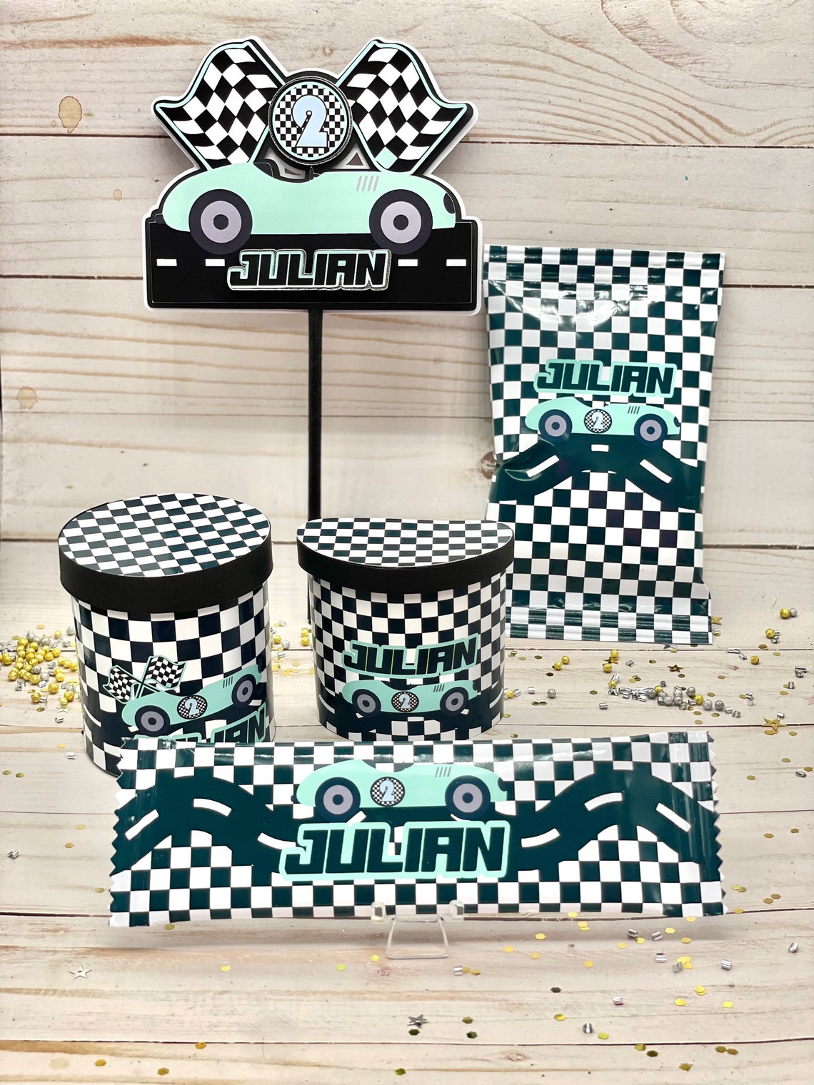 Vintage Race Car Favor Boxes Vintage Car Birthday Party Race - Etsy