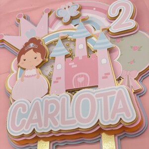 Princess Cake Topper, Princess Party Decorations, Princess Birthday ...