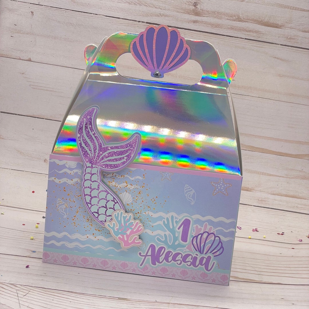 Mermaid Favor Boxes, Mermaid Birthday Party, Mermaid Birthday, Mermaid ...
