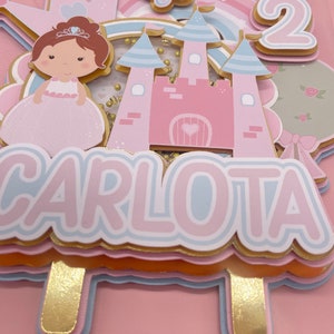 Princess Cake Topper, Princess Party Decorations, Princess Birthday ...