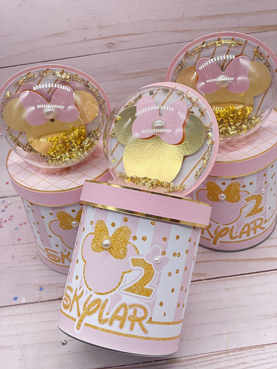 Minnie Mouse Chips Can, Minnie Mouse Birthday, Minnie Mouse Favors ...