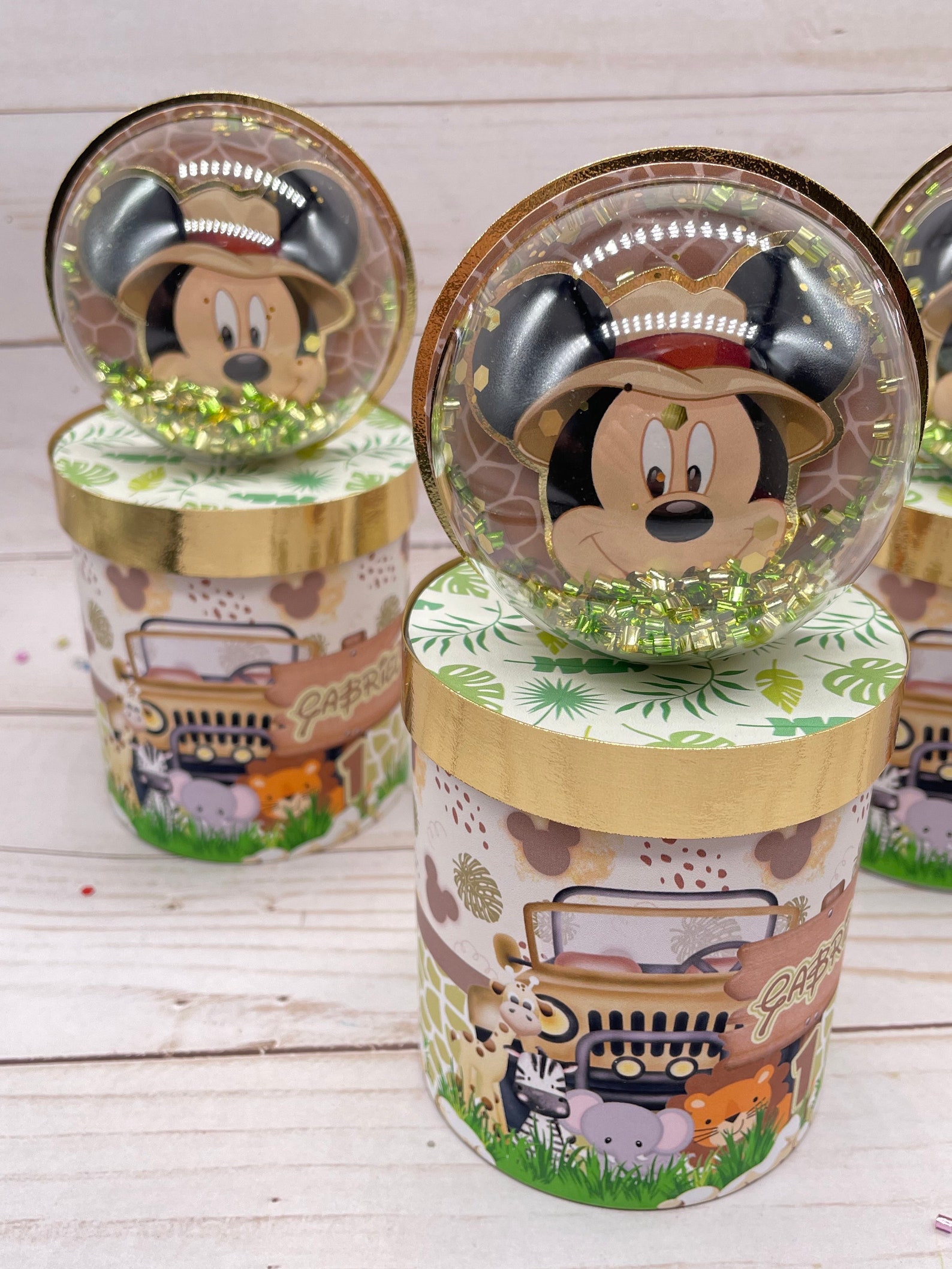 Mickey Safari Chips Can, Safari Party Favor, Mickey Safari Party Decor ...