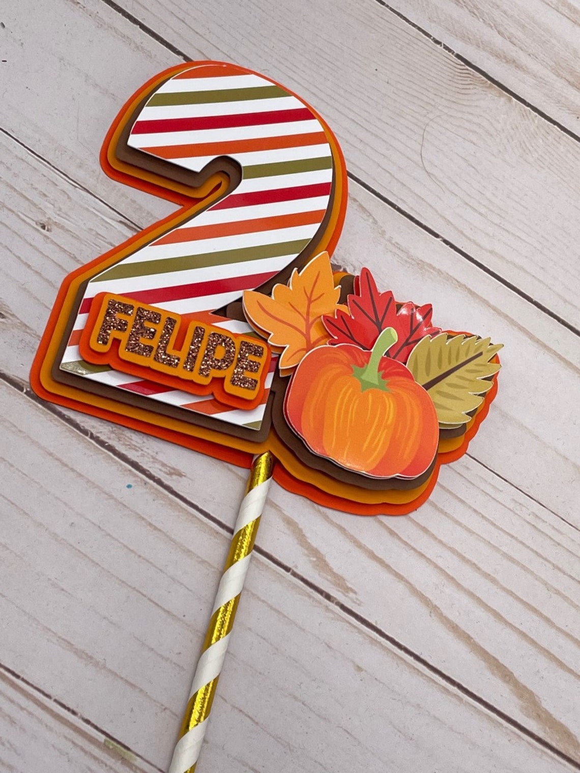 Fall Cake Topper Fall Birthday Decoration Autumn Cake - Etsy