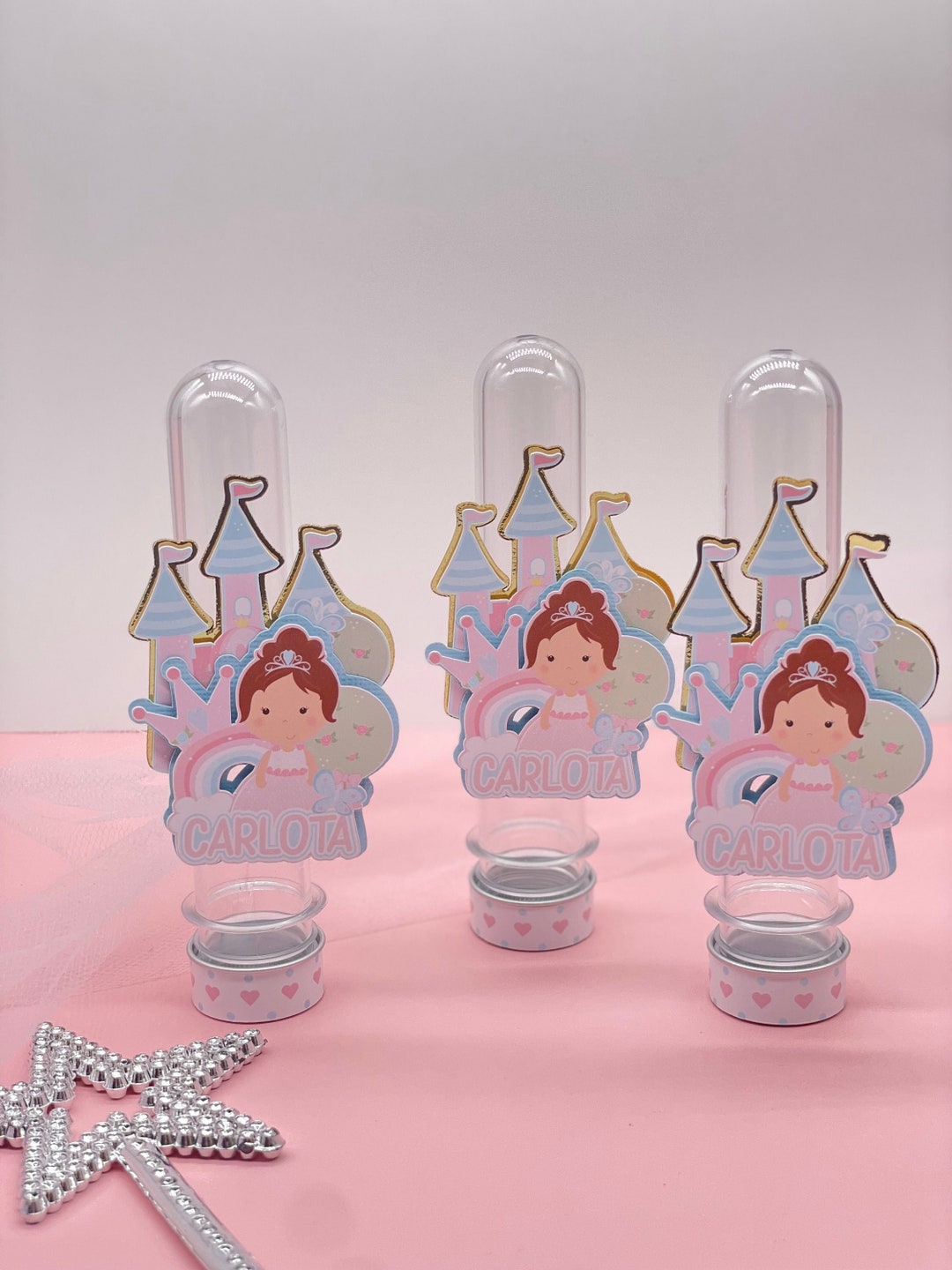 Princess Candy Tube, Princess Party Decorations, Princess Birthday ...