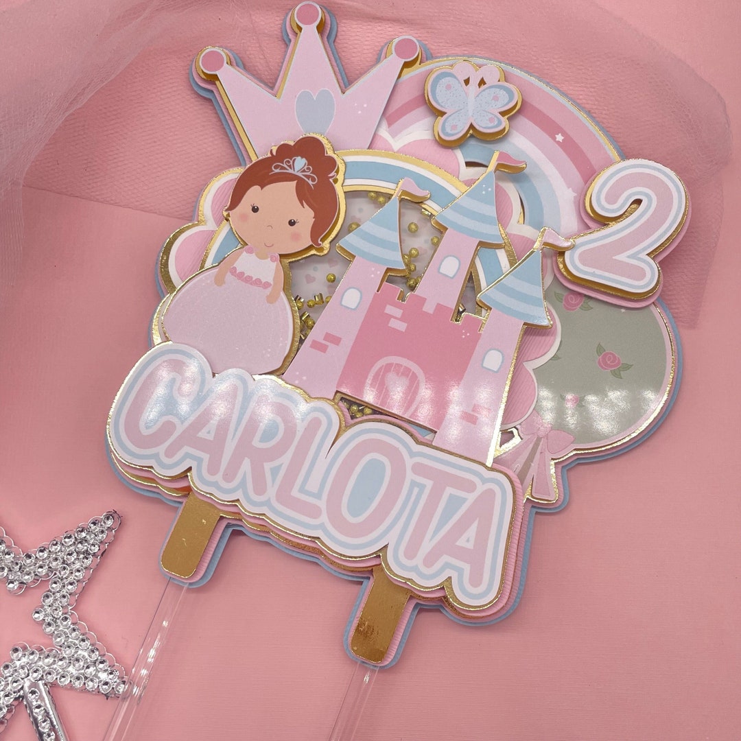 Princess Cake Topper, Princess Party Decorations, Princess Birthday ...