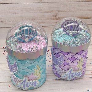 Mermaid Chips Can, Mermaid Favor, Mermaid Party Decor, Under the Sea ...