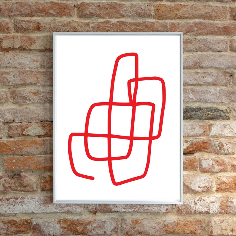 Primary Colors Modern Wall Art Printables - 5 Prints, Bright Rainbow ...