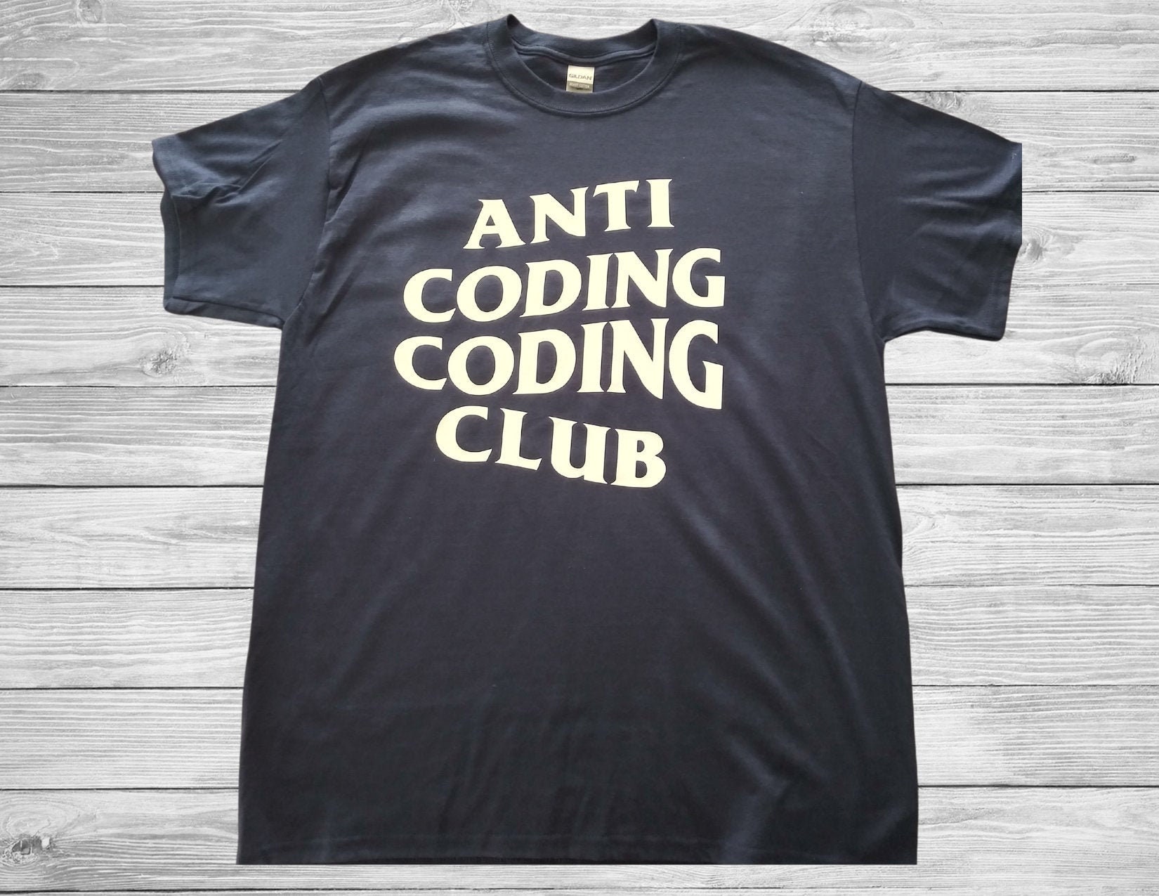 Anti Coding Coding Club T-shirt | Etsy