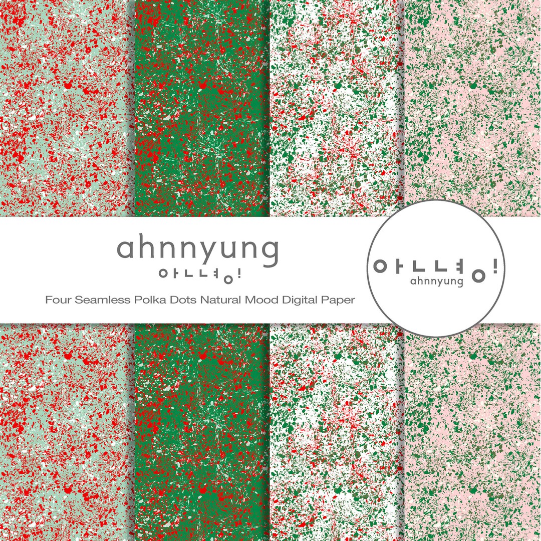 Papel digital de Navidad, Papel digital en aerosol verde rojo, Patrón ...